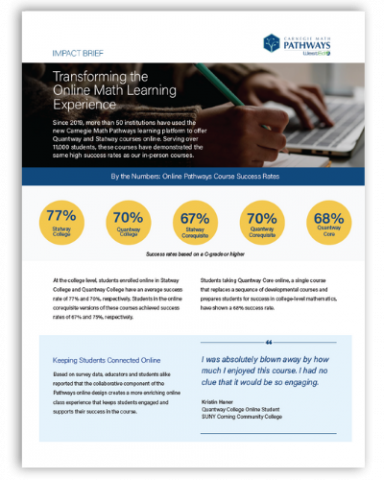 Impact – Carnegie Math Pathways